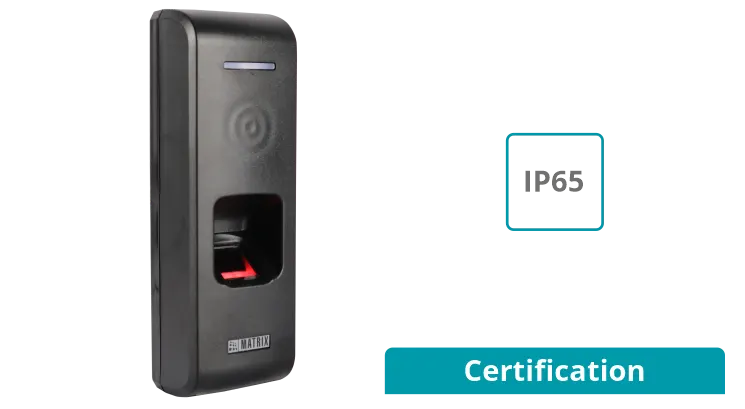 Matrix COSEC PATH DCFI BLE, Fingerprint and HiD iClass Card based Door ...